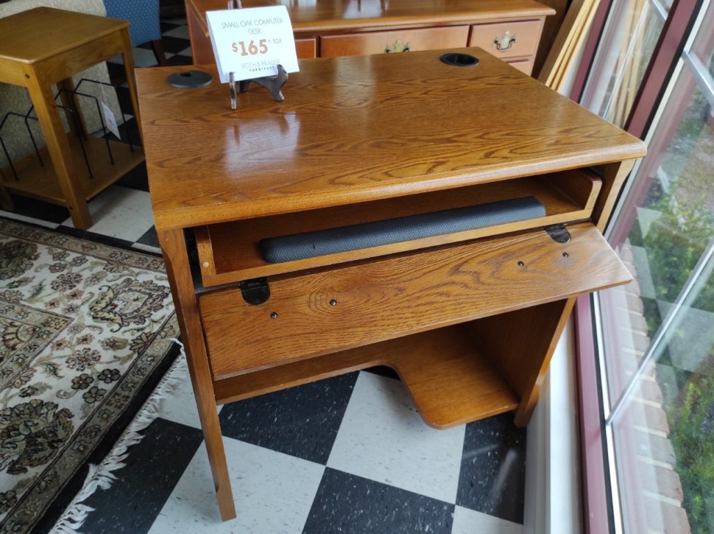 Small Oak Computer Desk | Roth & Brader Furniture