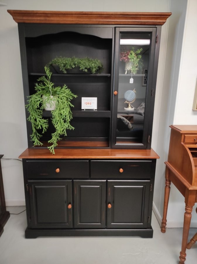 Black Farmhouse Style Hutch | Roth & Brader Furniture