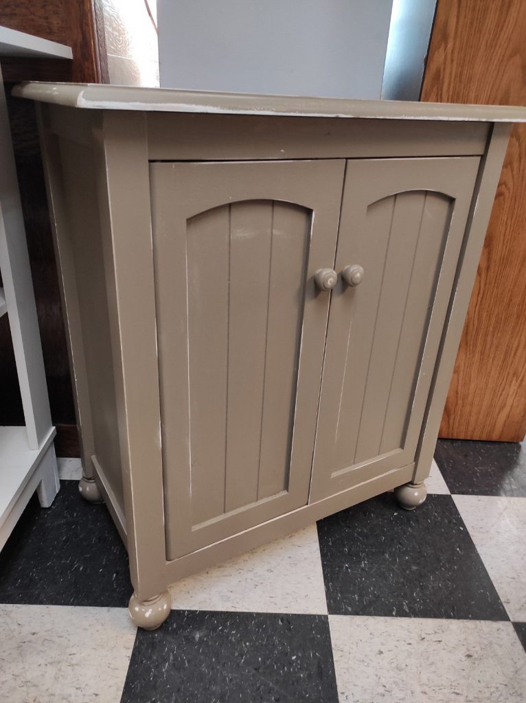 Putty Color Storage Cabinet | Roth & Brader Furniture