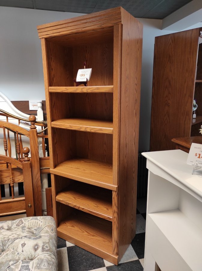 Oak Bookcase With Deep Shelves | Roth & Brader Furniture