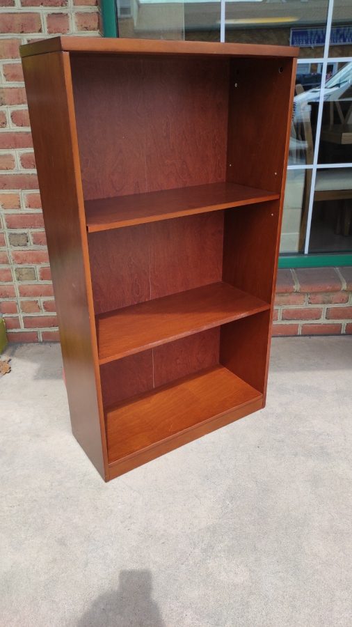 Warm Tone Laminated Bookcase | Roth & Brader Furniture