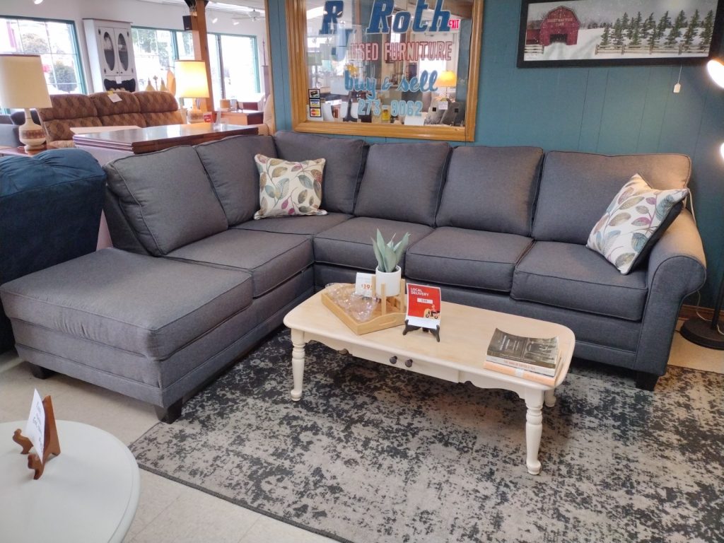 New! Jitterbug Gray Sectional | Roth & Brader Furniture