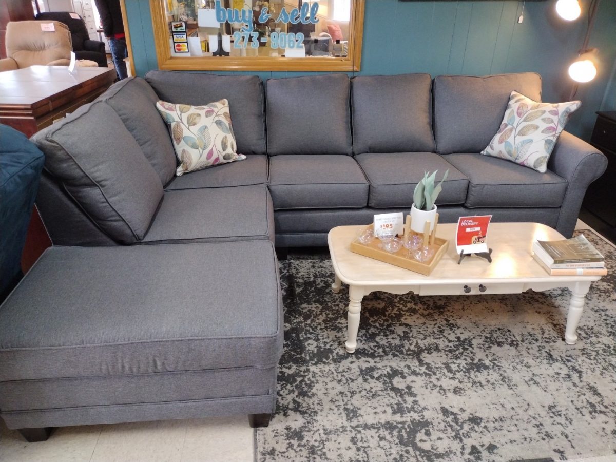 New! Jitterbug Gray Sectional | Roth & Brader Furniture