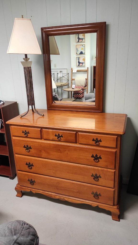 Solid Maple Dresser & Mirror | Roth & Brader Furniture