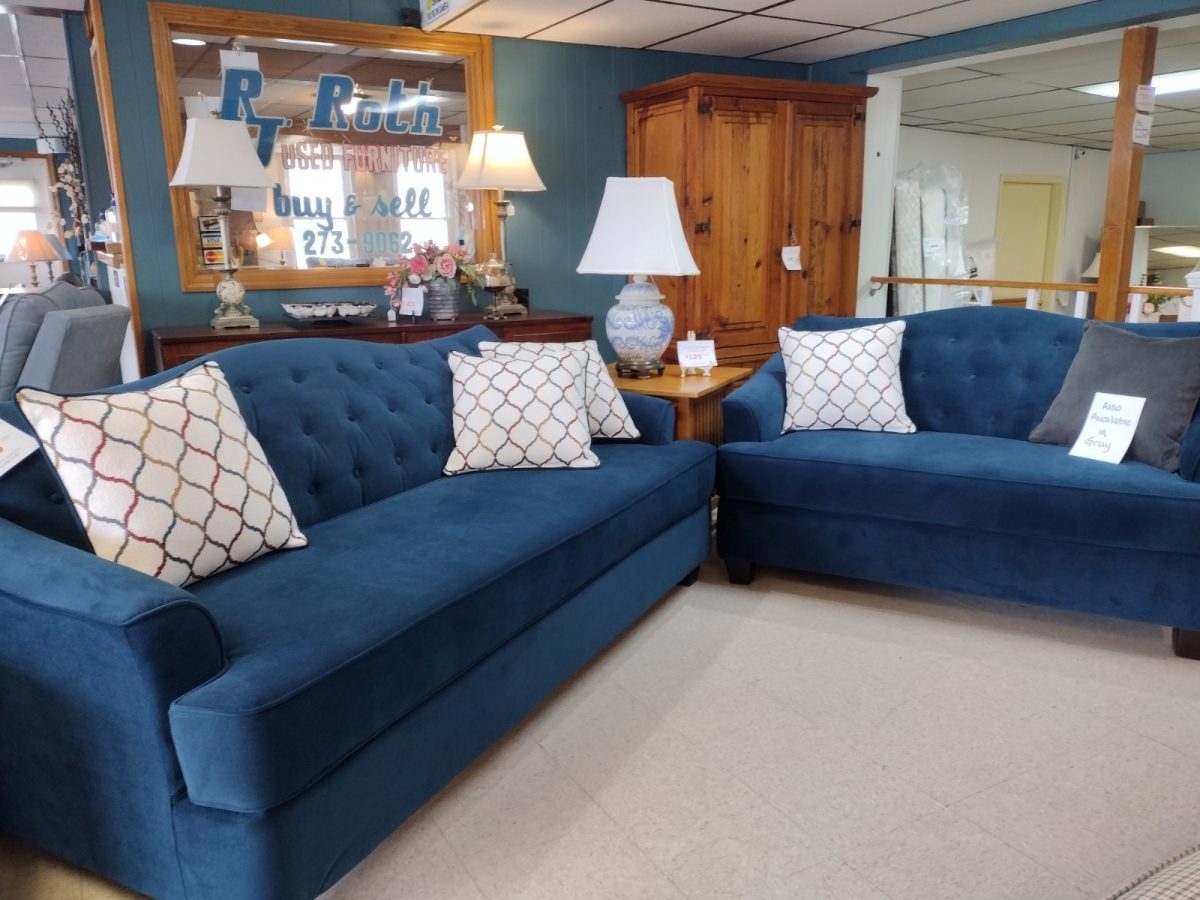 NEW! BING INDIGO SOFA & LOVESEAT SET