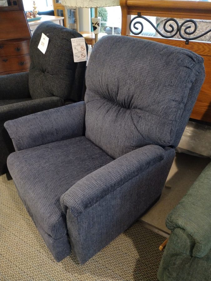 NEW! RADAR BLUE ROCKER RECLINER
