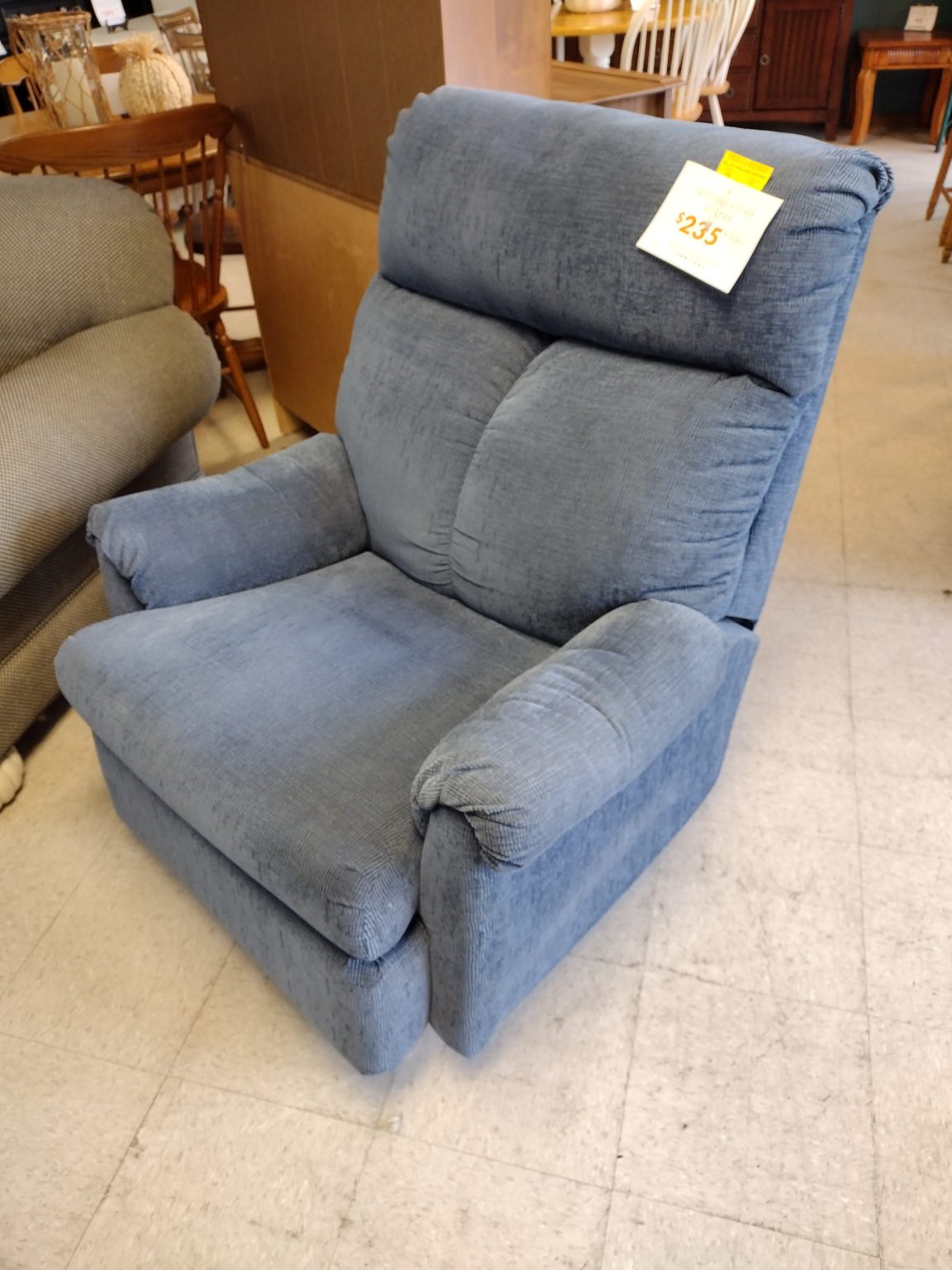 Navy Blue Rocker Recliner | Roth & Brader Furniture