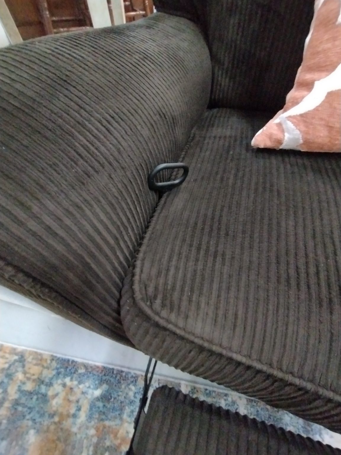 Brown Corduroy Sectional | Roth & Brader Furniture