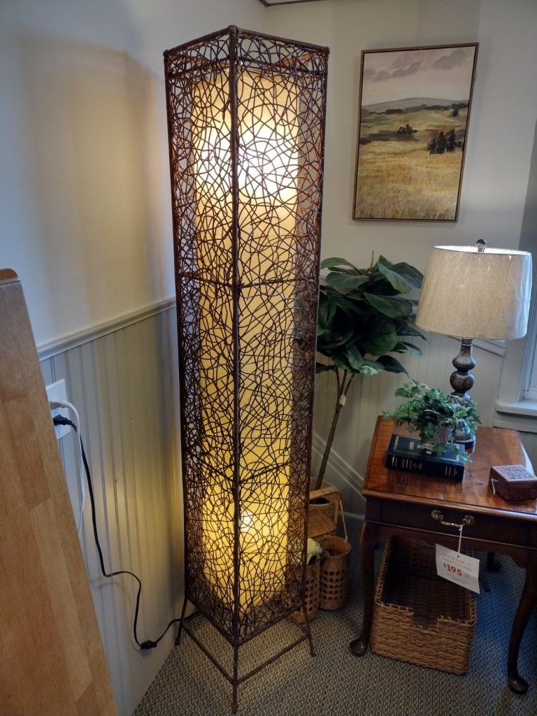 Wicker/Square Floor Lamp | Roth & Brader Furniture