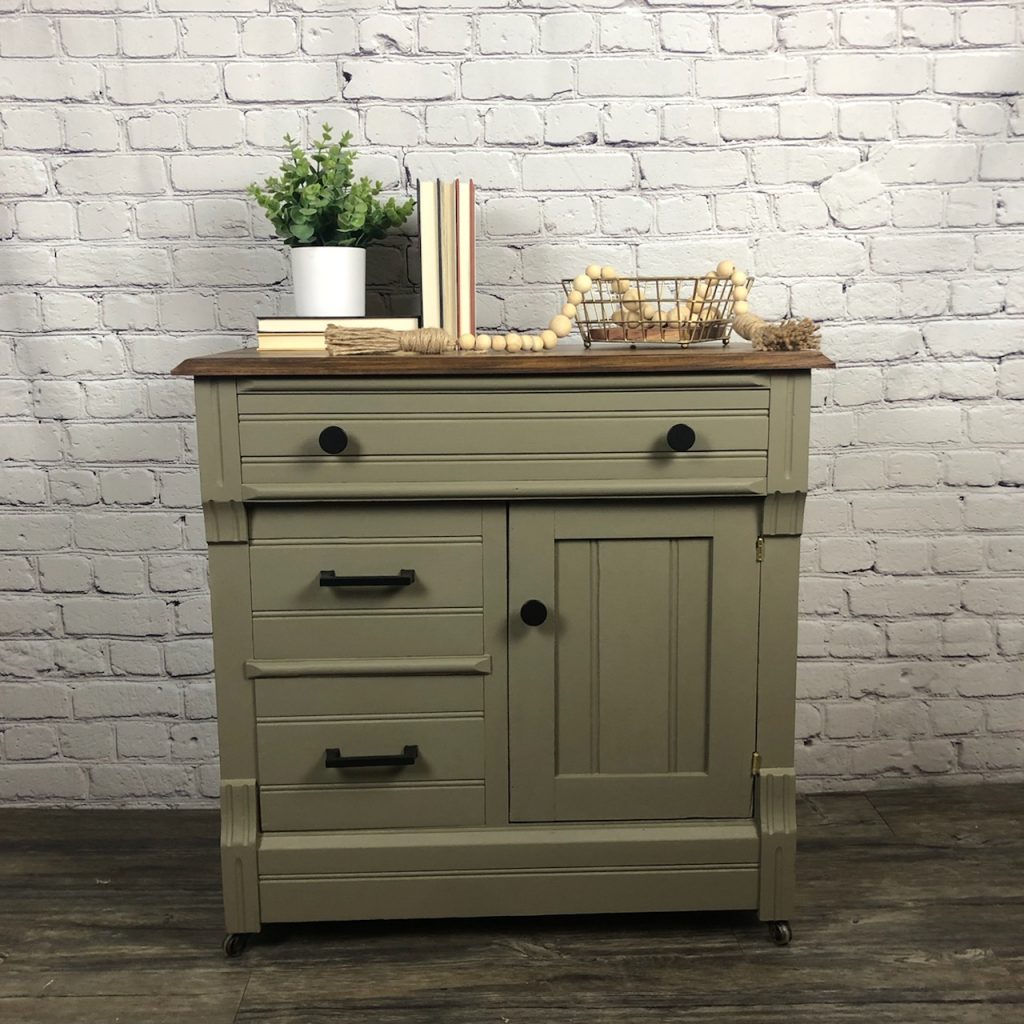 Olive Green Storage Cabinet | Roth & Brader Furniture