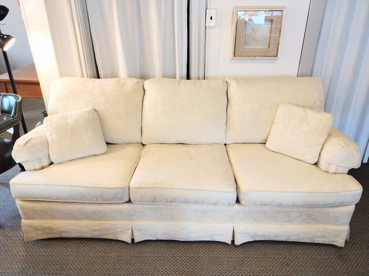 Cream Color Sofa By Clayton Marcus: 80"L | Roth & Brader Furniture