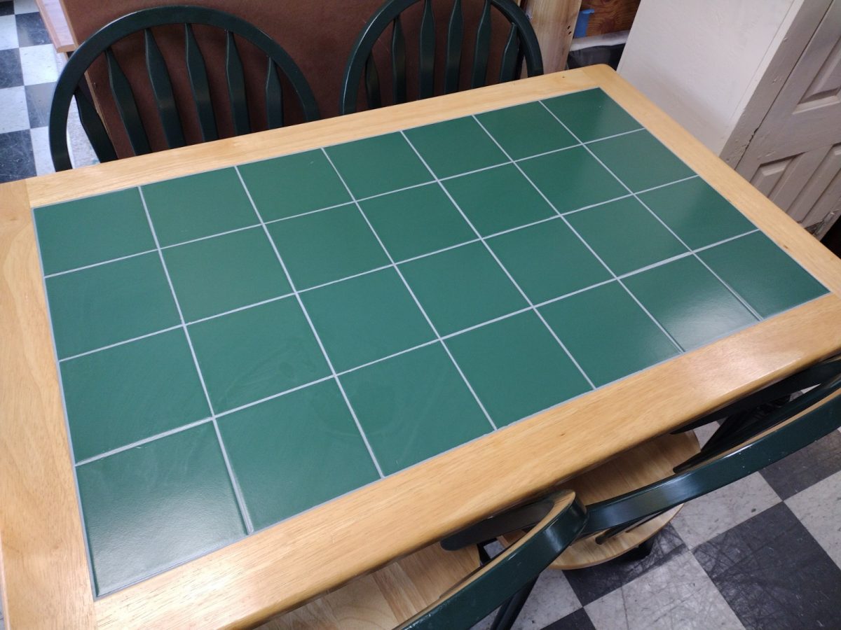 Green Tile Top Table W 4 Chairs | Roth & Brader Furniture