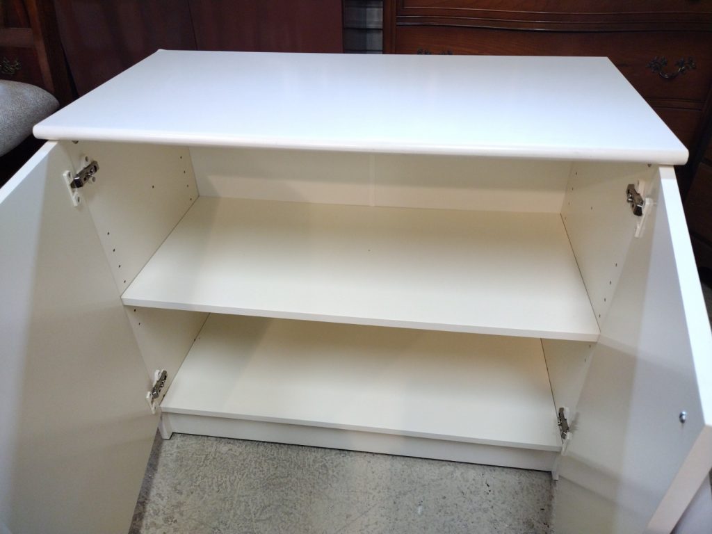 Solid White Storage Cabinet | Roth & Brader Furniture