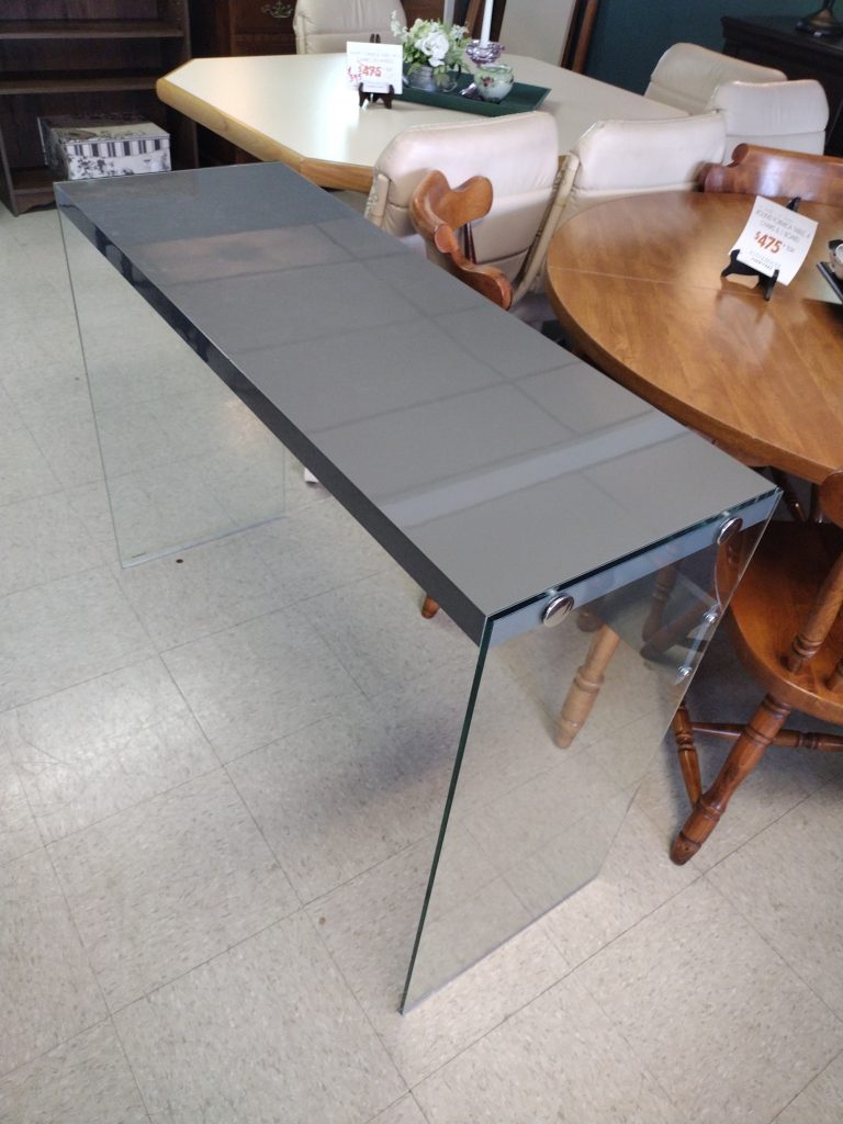 Glass Display Table Or Desk | Roth & Brader Furniture