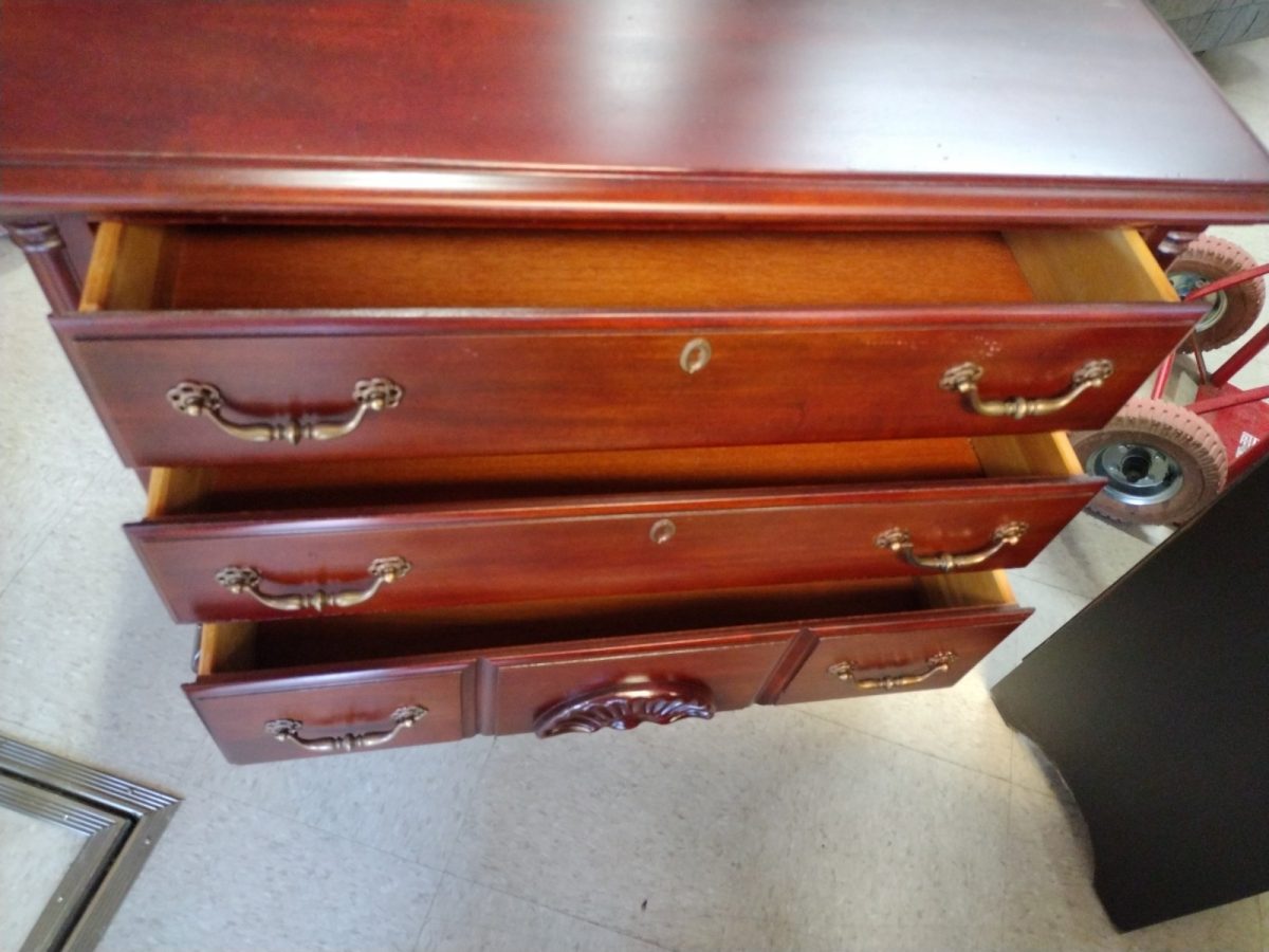 Mahogany Chest W/ Three Drawers By Permacraft | Roth & Brader Furniture