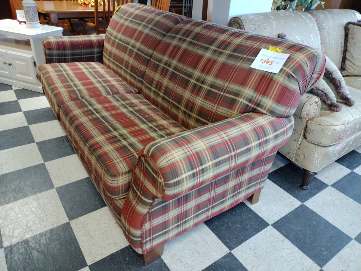 Country Plaid Sofa | Roth & Brader Furniture