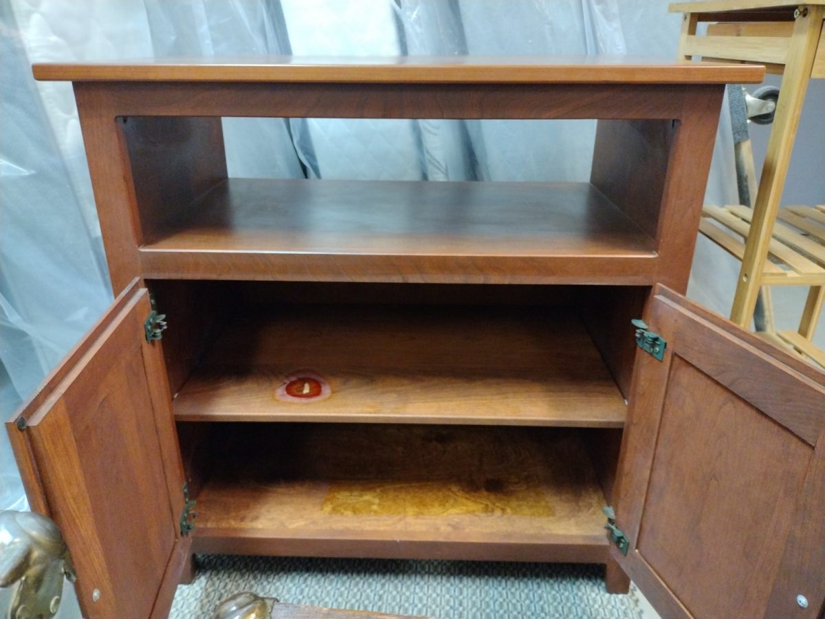 Real Wood Cherry TV Stand - Microwave Cart | Roth & Brader Furniture