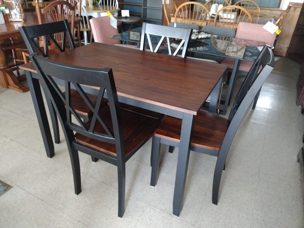 2 Tone Table with 4 Chairs | Roth & Brader Furniture