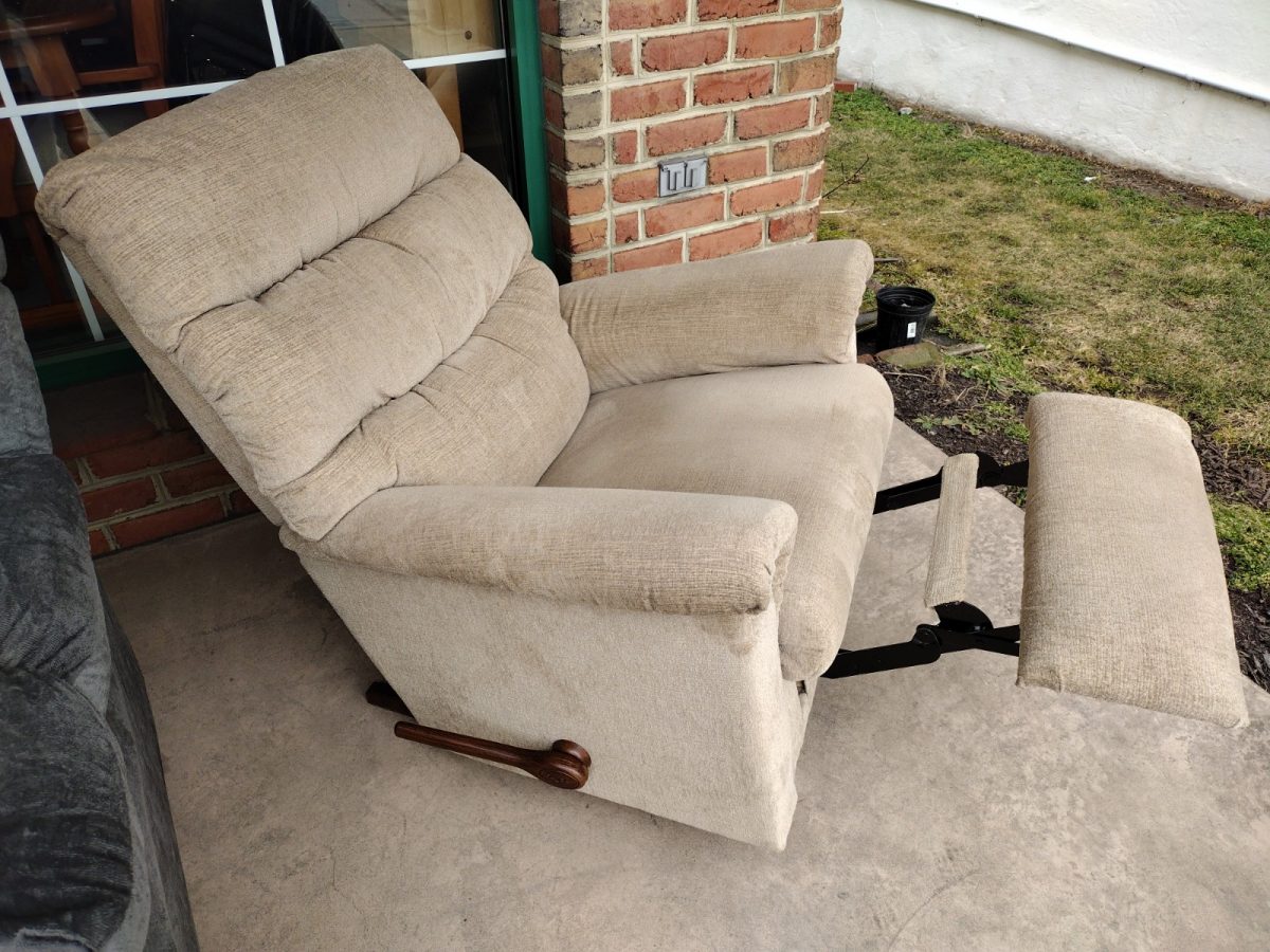 Tan La-Z-Boy Rocker Recliner | Roth & Brader Furniture