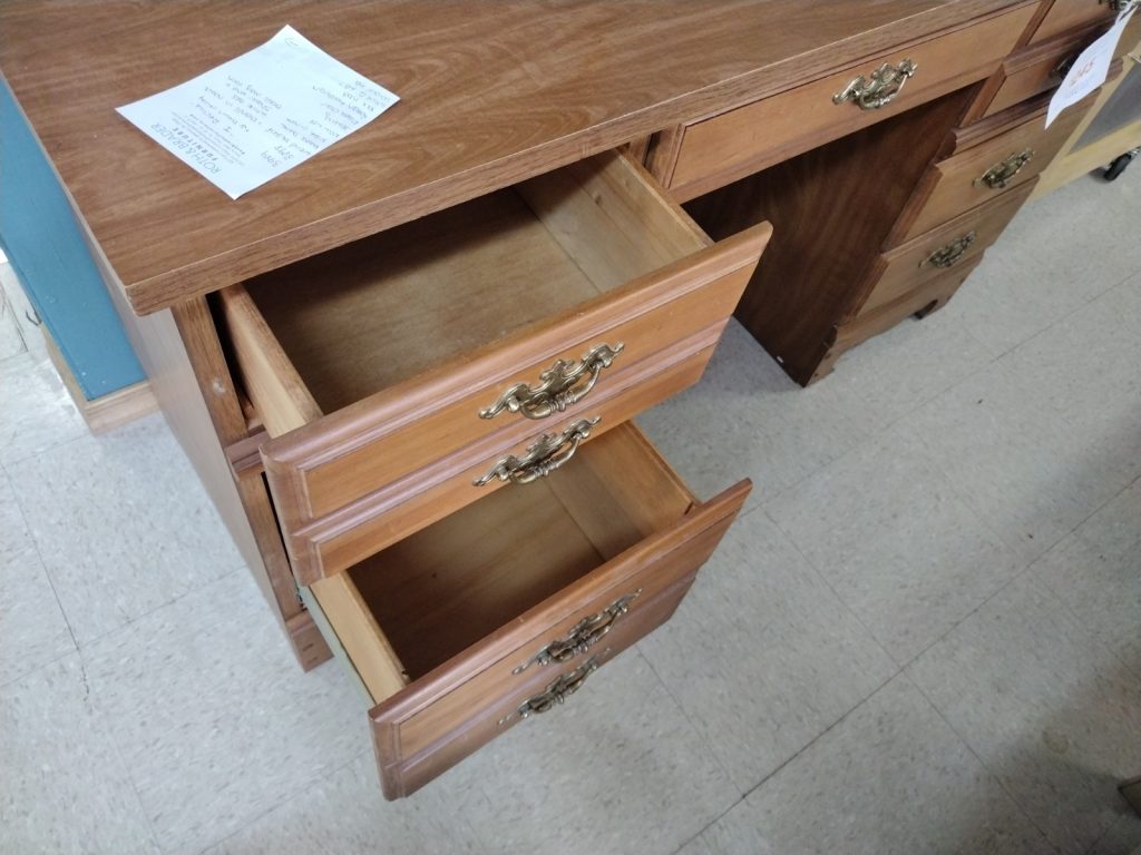 Wooden Double Pedestal Desk | Roth & Brader Furniture