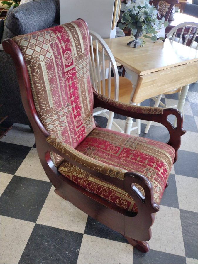 Cherry Goose Neck Rocking Chair | Roth & Brader Furniture