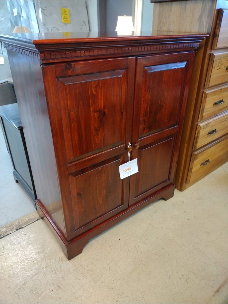 Cherry Finish Storage Cabinet | Roth & Brader Furniture