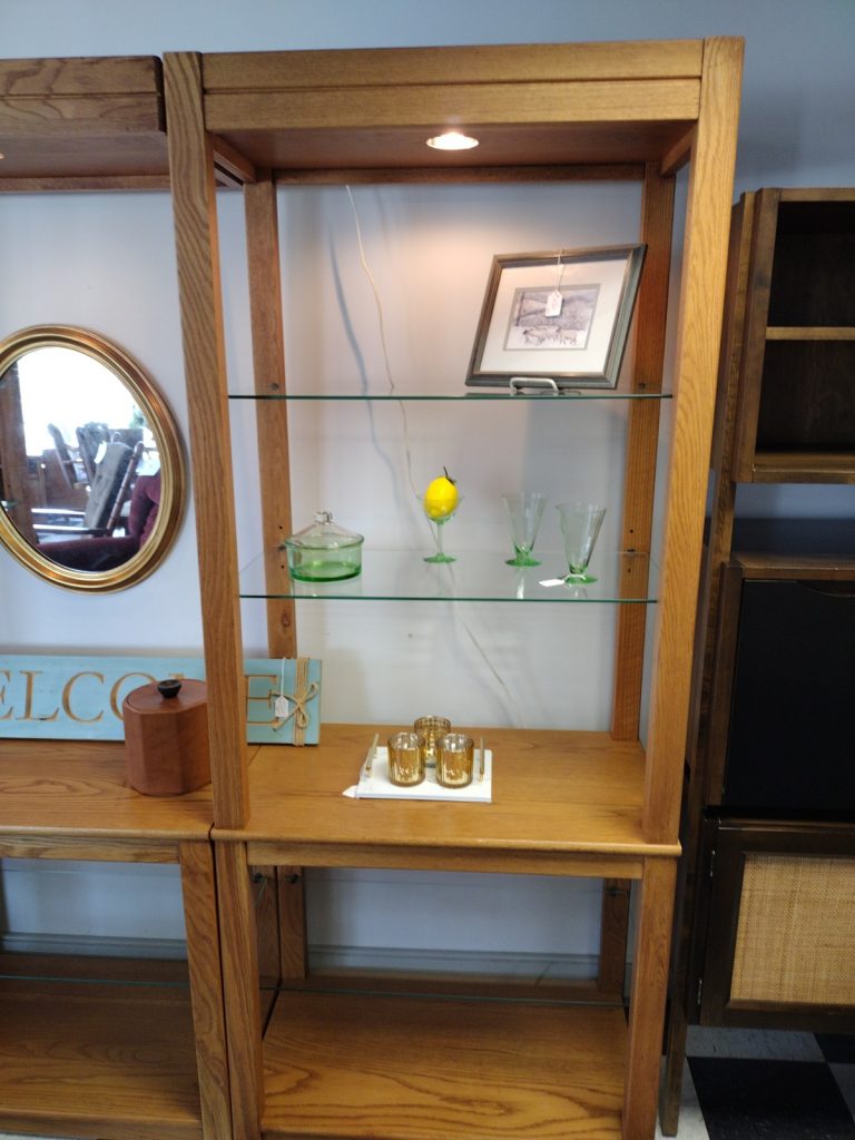 Oak Display Unit with Lights | Roth & Brader Furniture