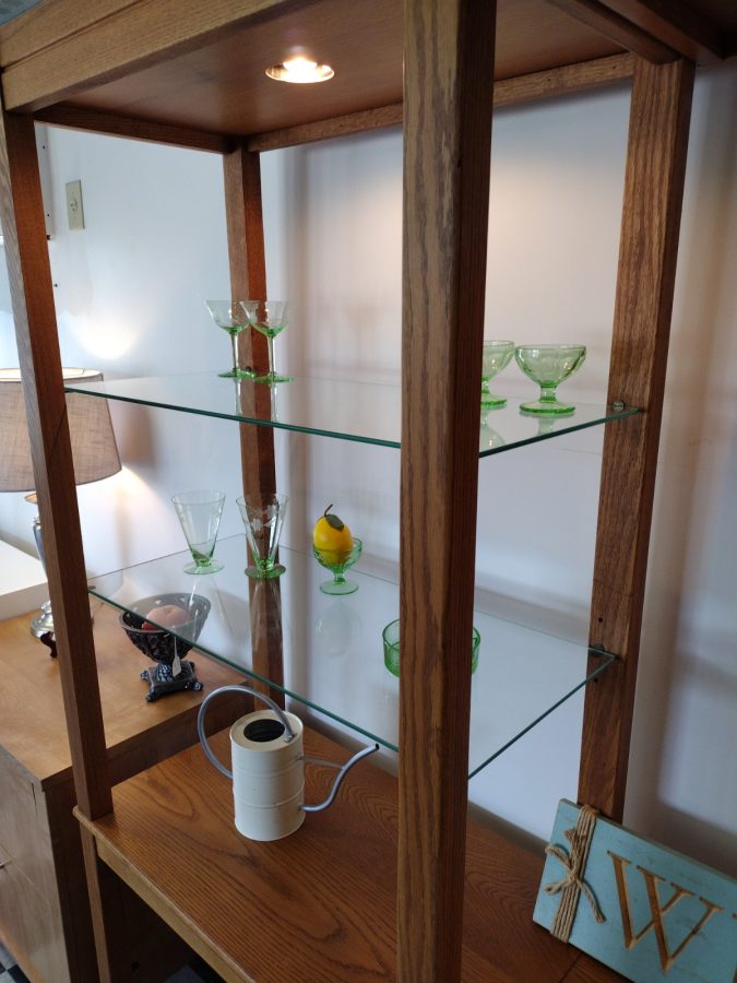 Oak Display Unit with Lights | Roth & Brader Furniture