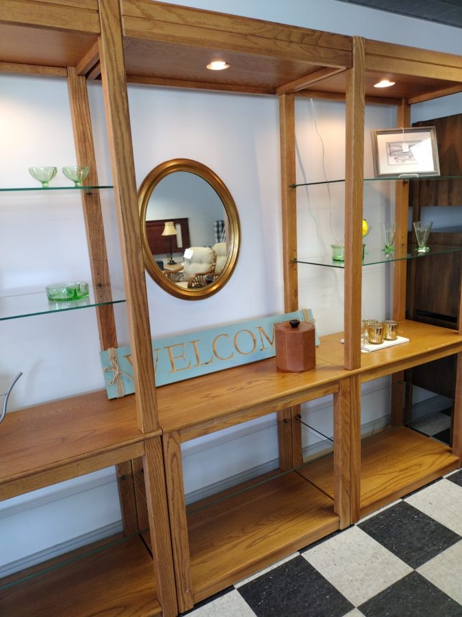 Oak Display Unit with Lights | Roth & Brader Furniture