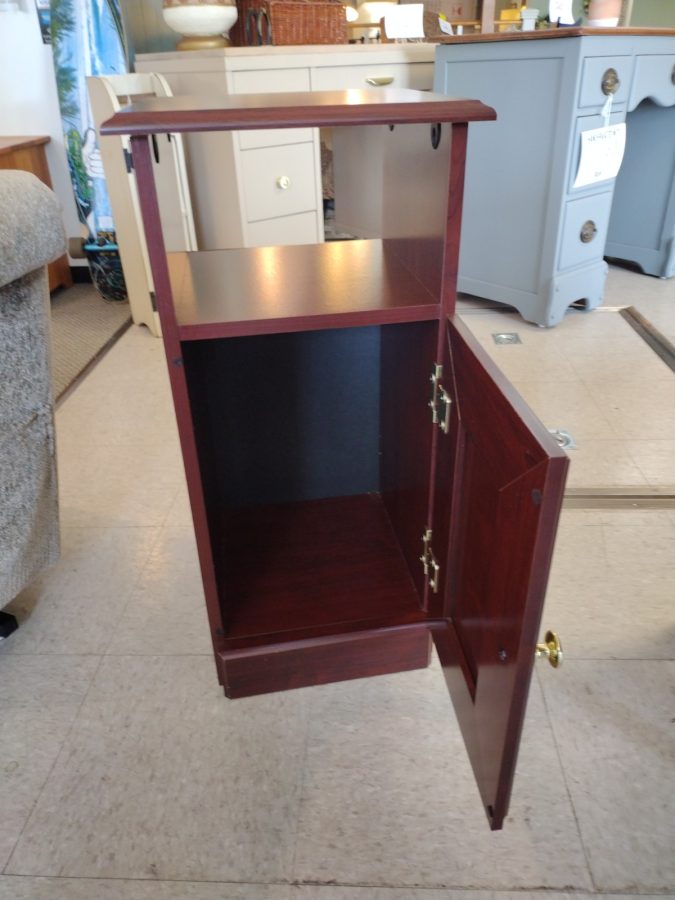 Narrow Cherry Finish Storage Cabinet | Roth & Brader Furniture