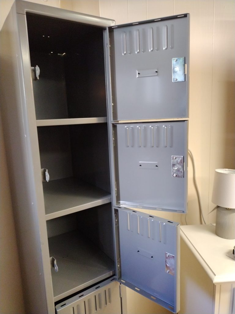 Gray Storage Locker | Roth & Brader Furniture