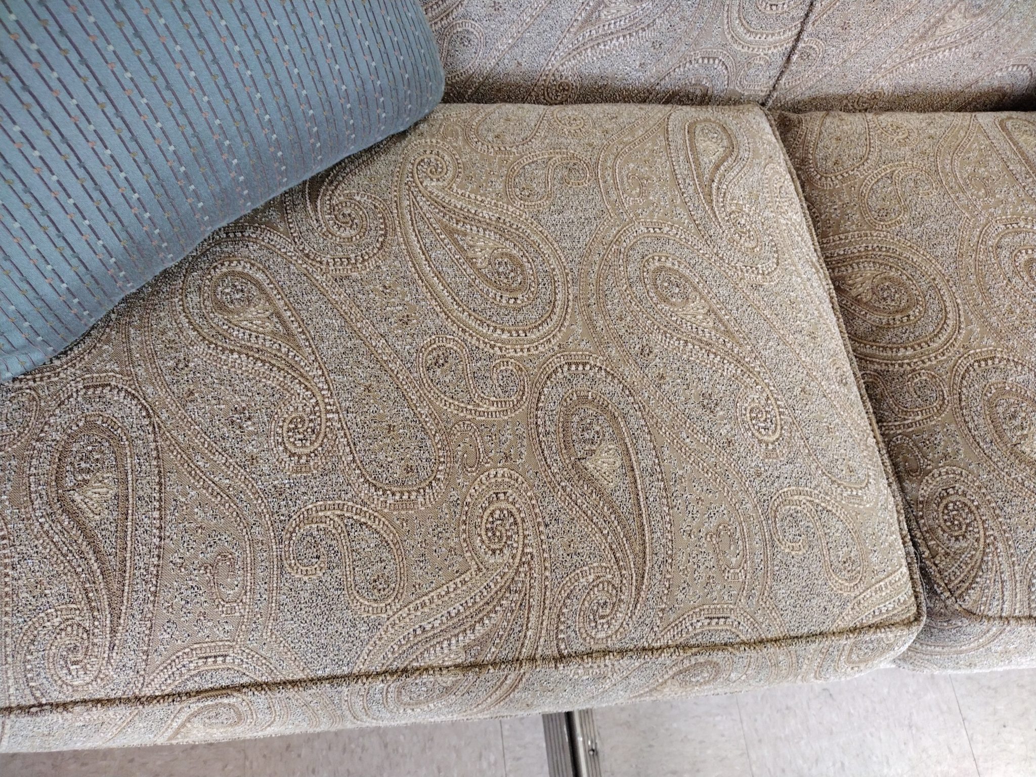 Neutral Paisley Print Sofa by Stickley | Roth & Brader Furniture