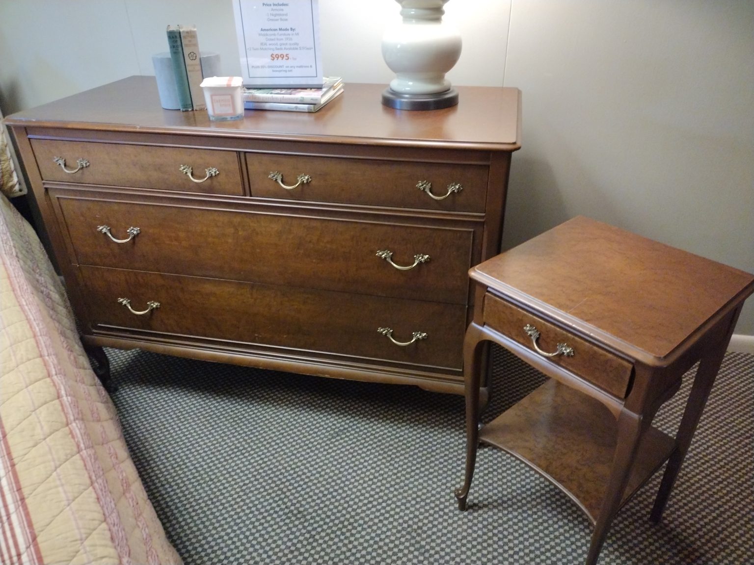 Antique Bird's Eye Maple Bedroom Set | Roth & Brader Furniture