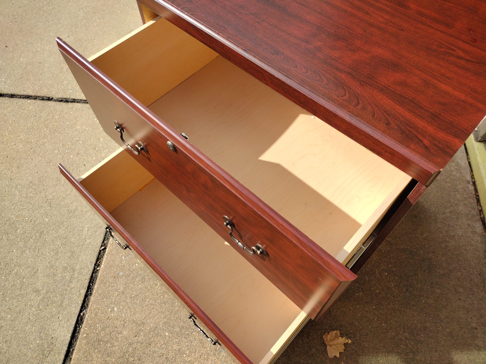 Cherry Finish Laminated Filing Cabinet | Roth & Brader Furniture