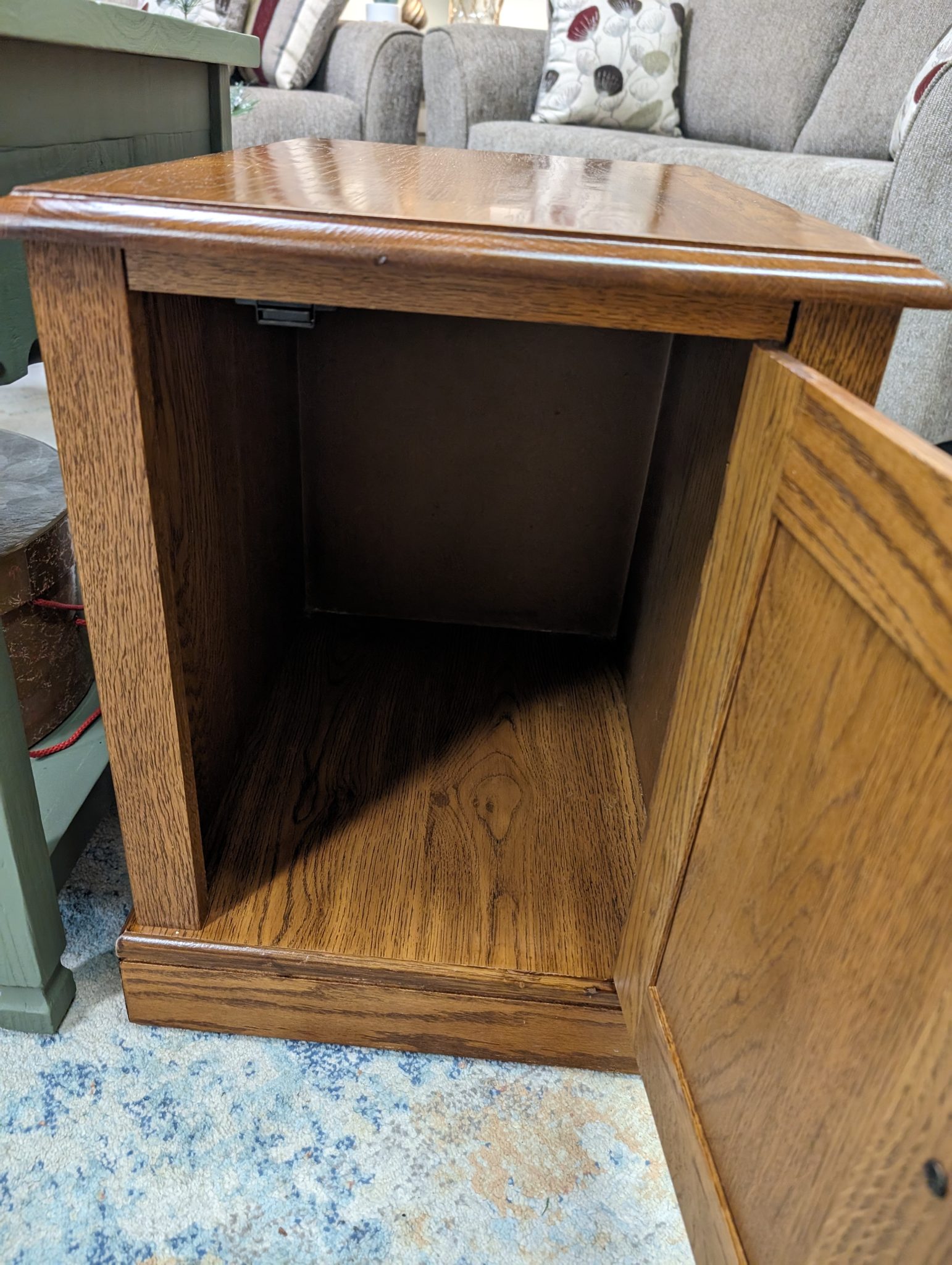 Oak Cabinet End Table | Roth & Brader Furniture