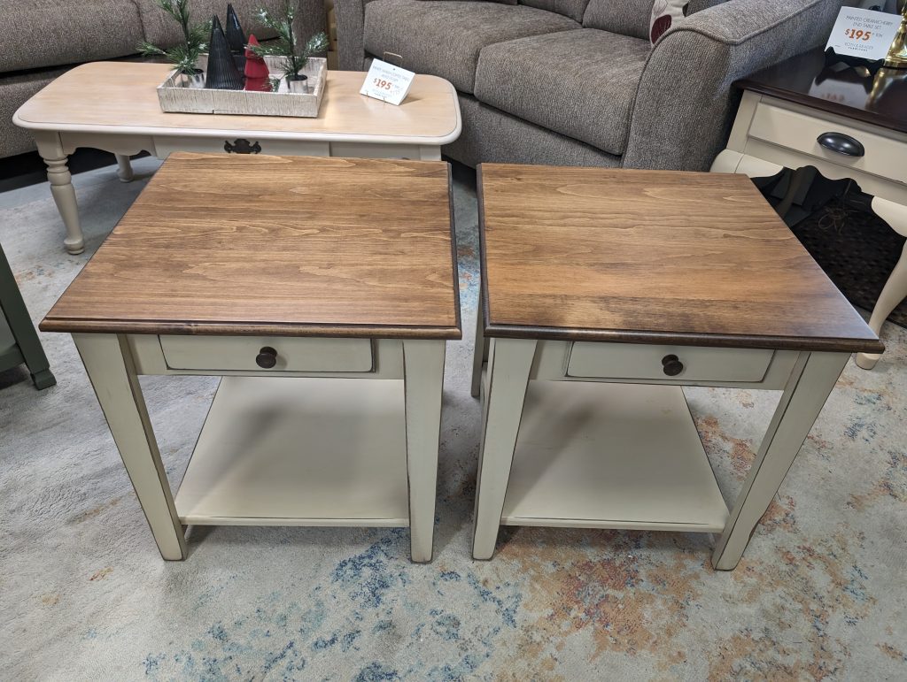Antique White End Table Set | Roth & Brader Furniture