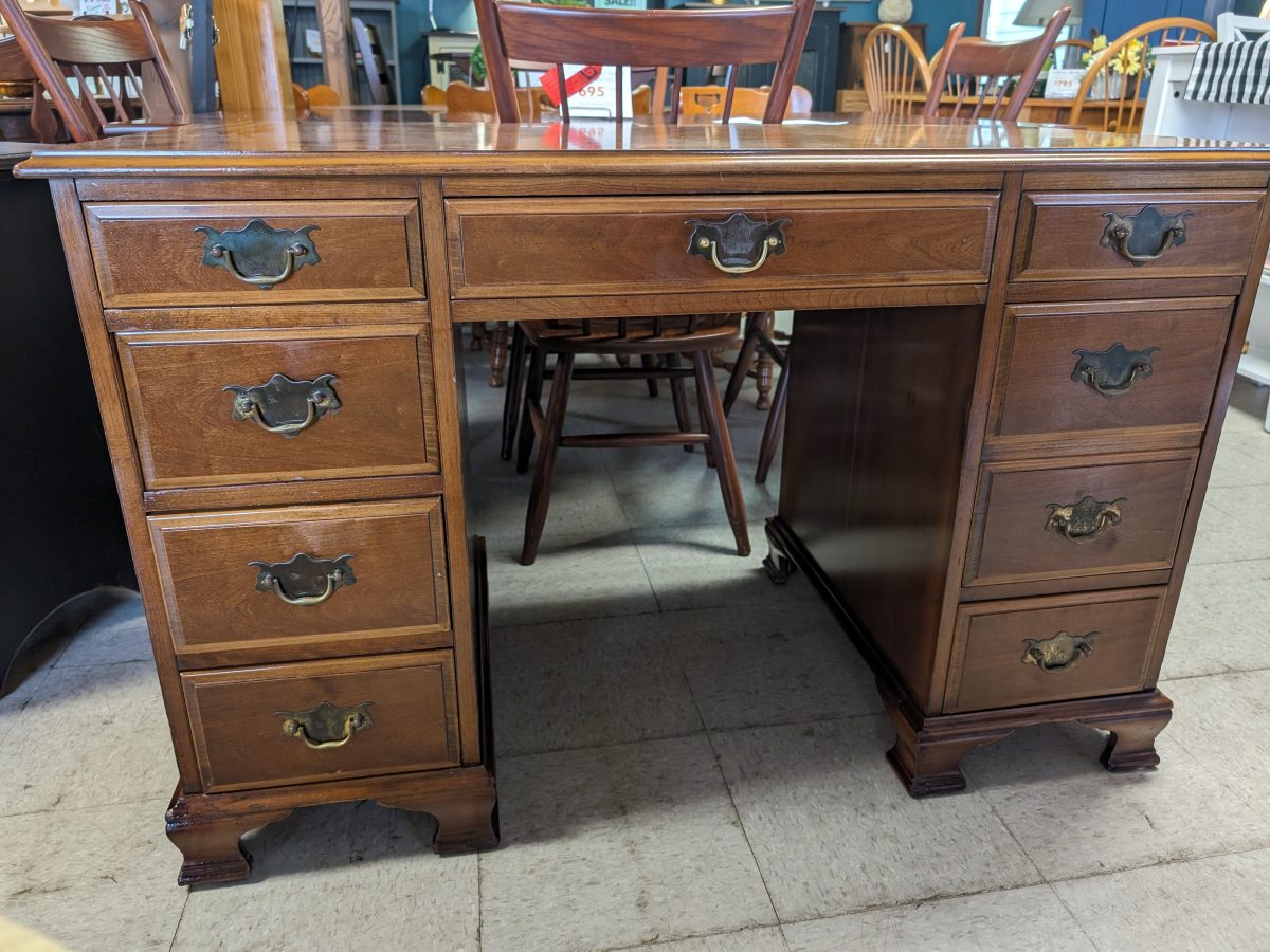 Double Pedestal Cherry Desk by Maddox | Roth & Brader Furniture