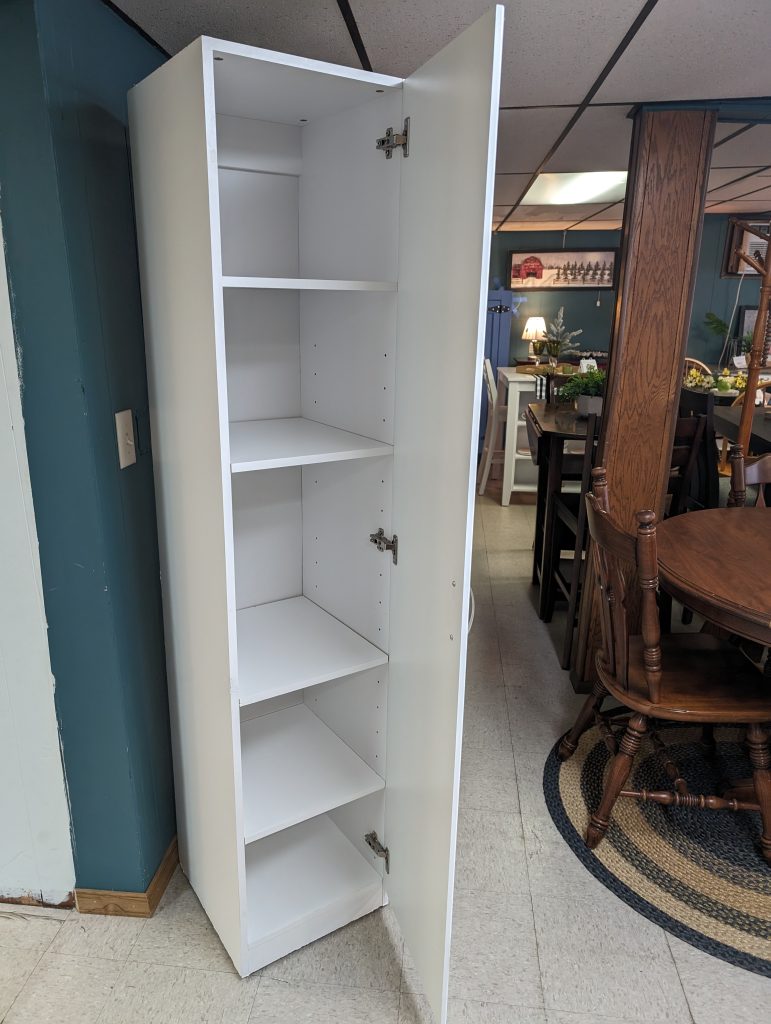 Narrow White Storage Cabinet | Roth & Brader Furniture