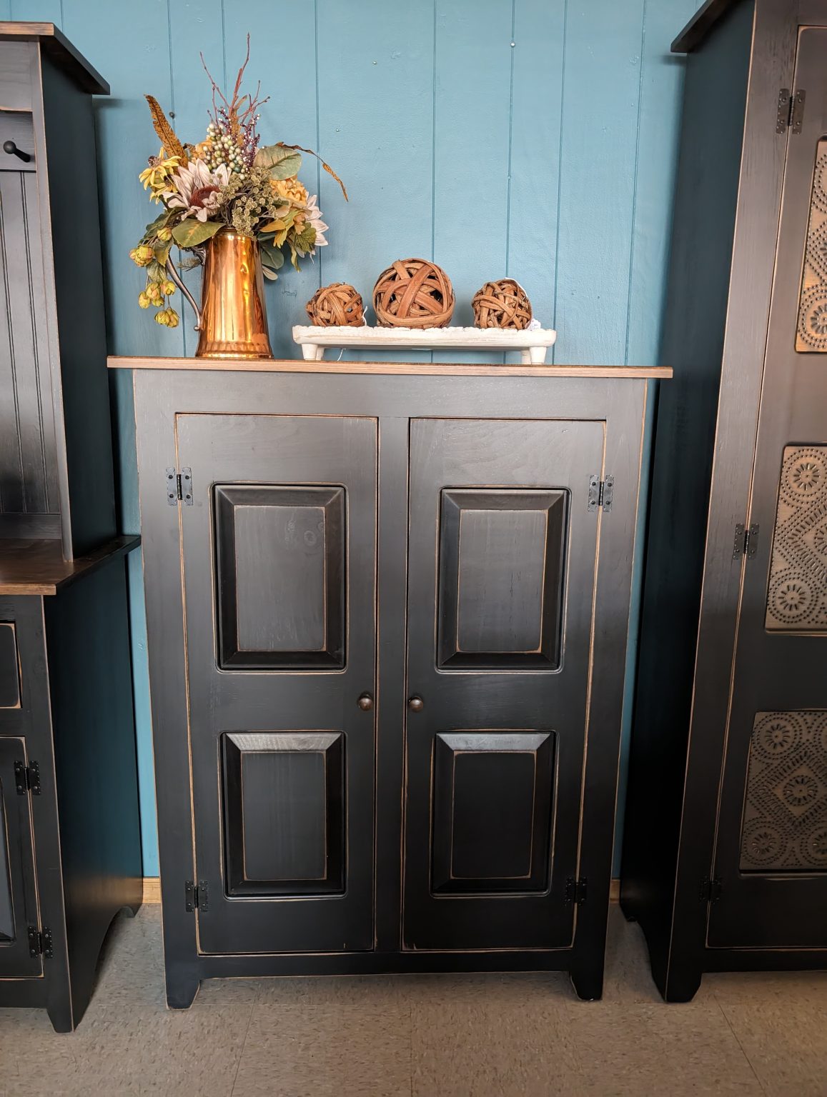 Black Pantry Cabinet | Roth & Brader Furniture