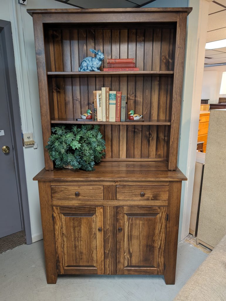 Real Wood! Walnut Stain Display w Storage | Roth & Brader Furniture