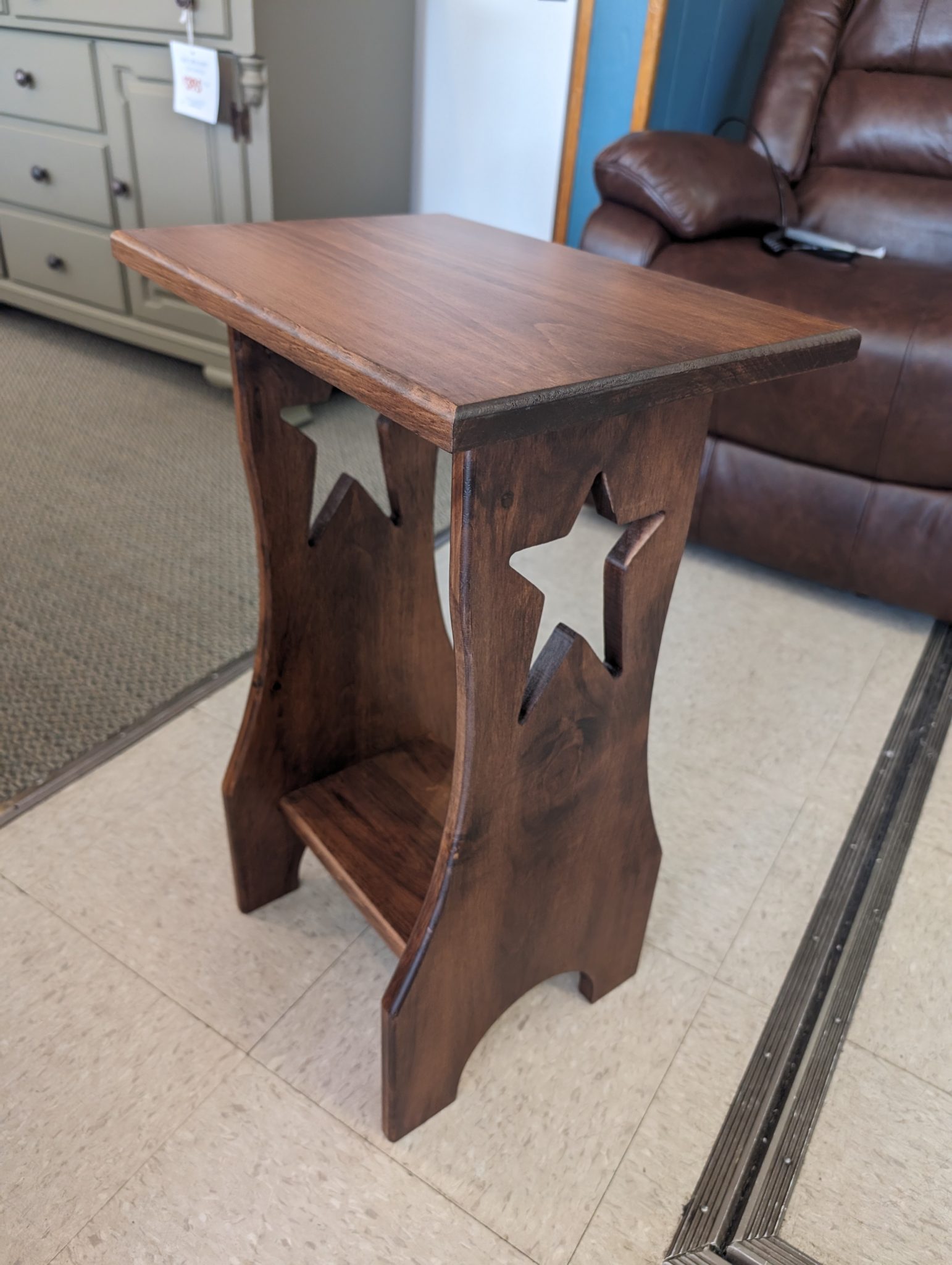 Walnut Stain Narrow End Table | Roth & Brader Furniture