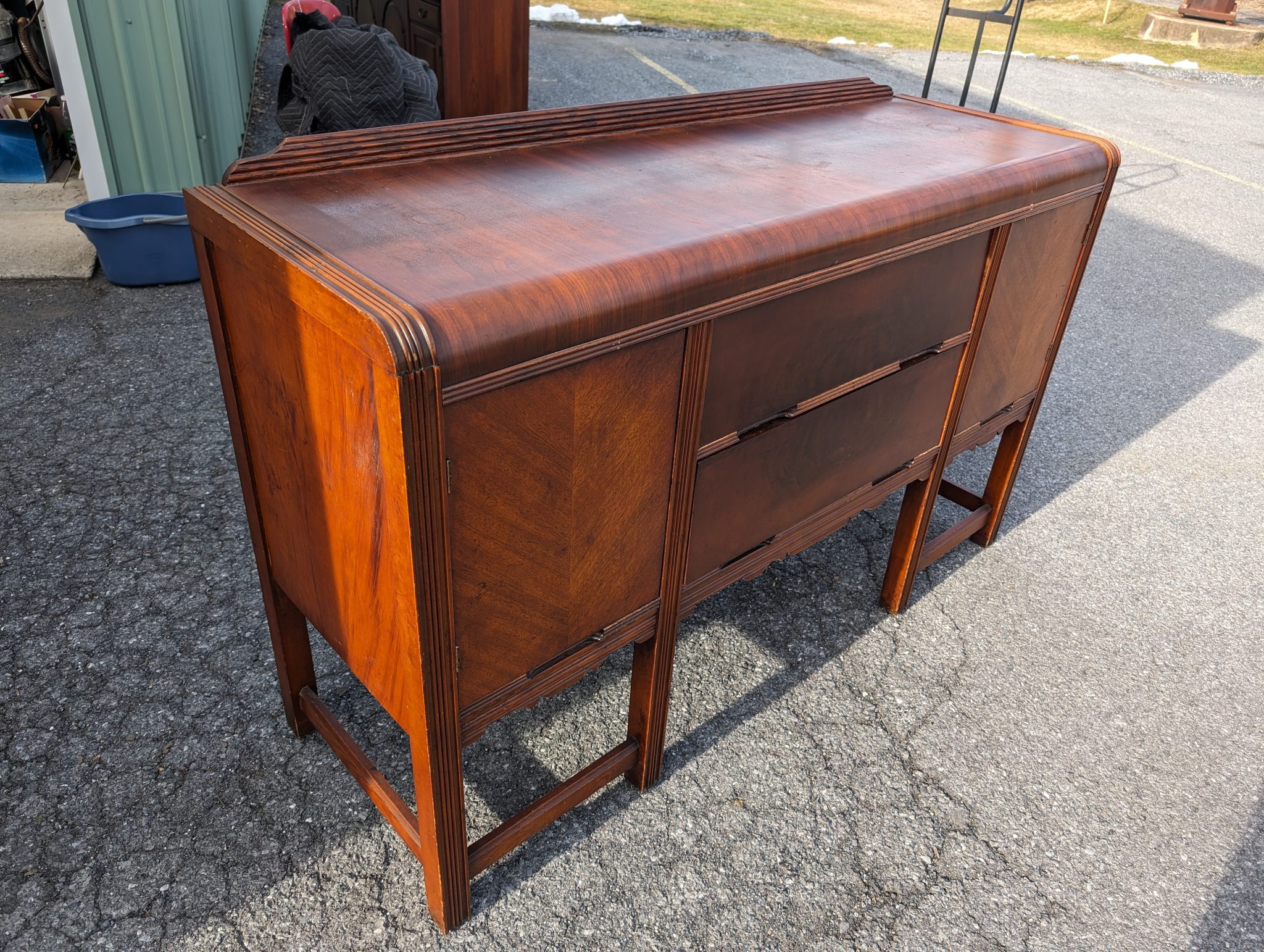 Wood Waterfall Buffet | Roth & Brader Furniture