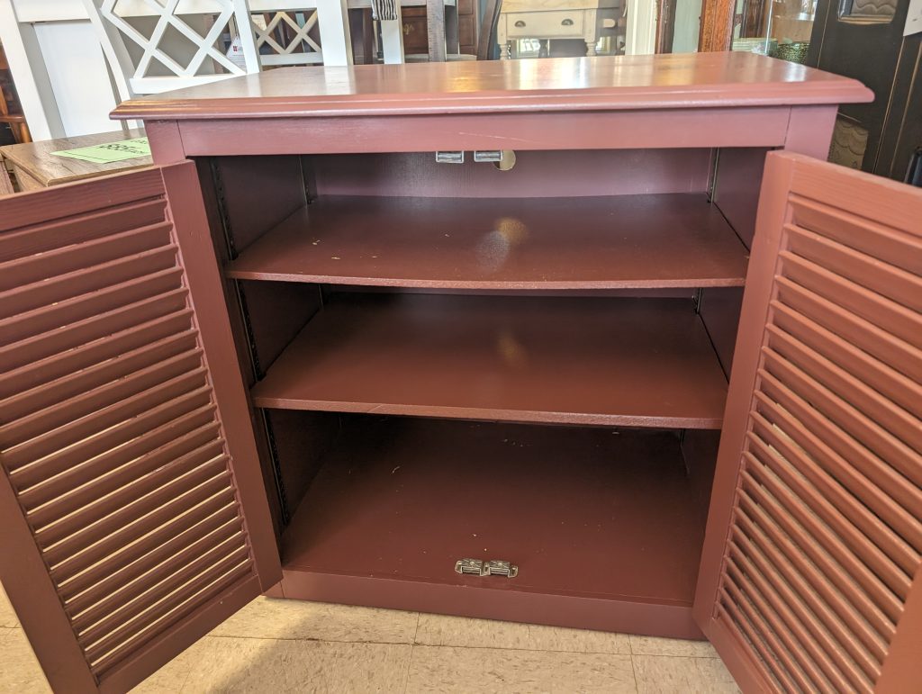 Country Red Shuttered Storage Cabinet | Roth & Brader Furniture