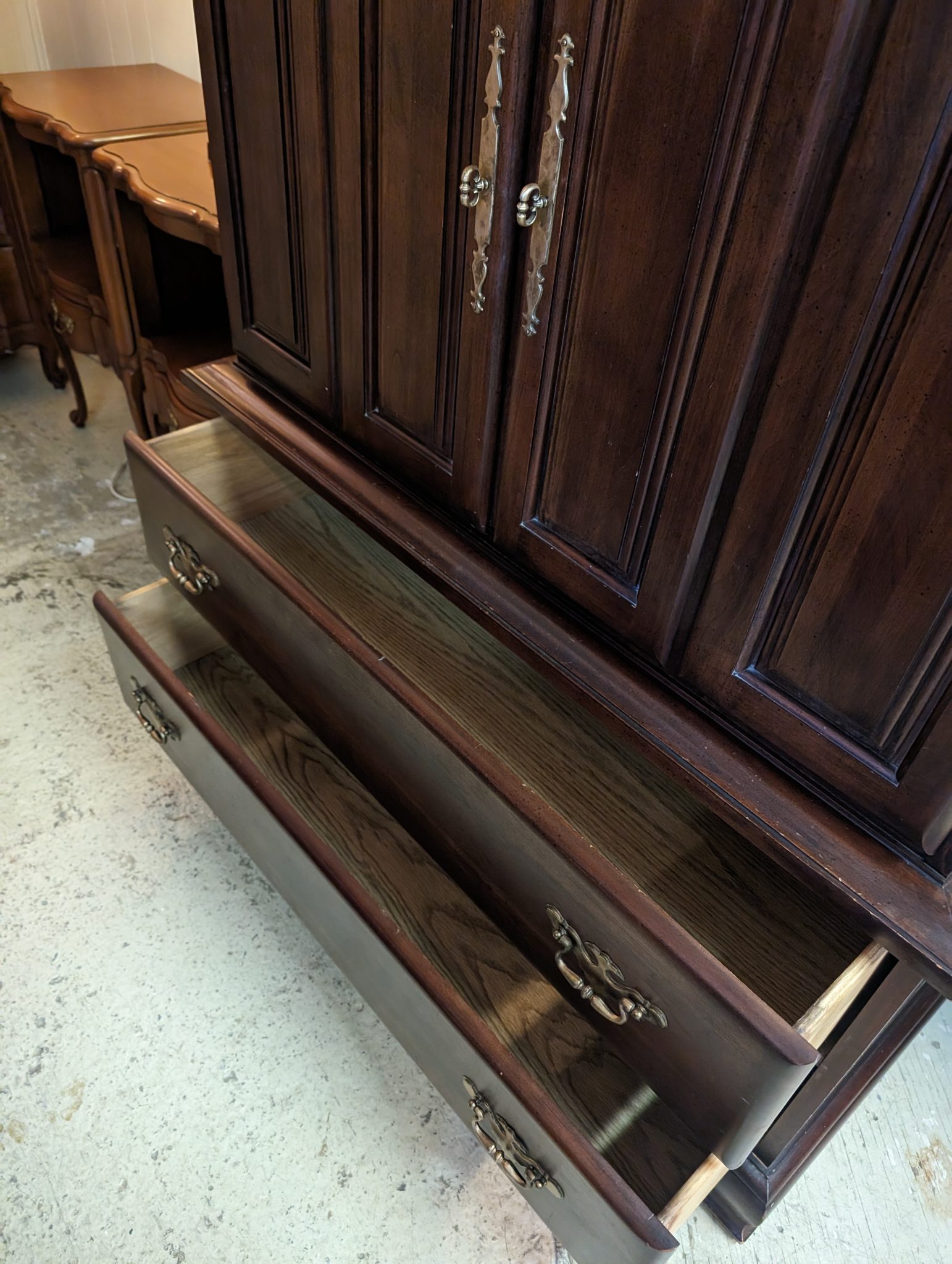 Dark Cherry Wood Wardrobe | Roth & Brader Furniture