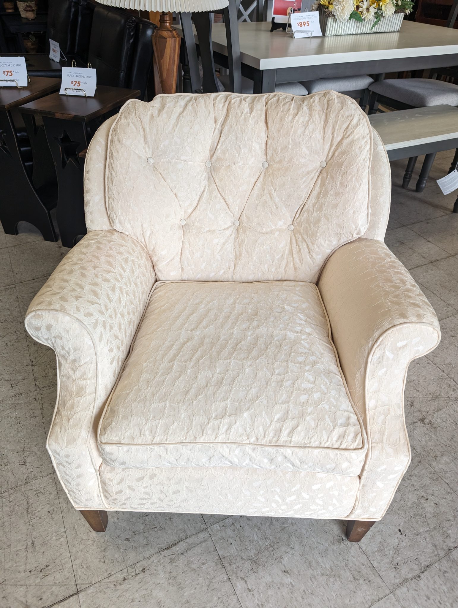 Cream Color Accent Chair | Roth & Brader Furniture