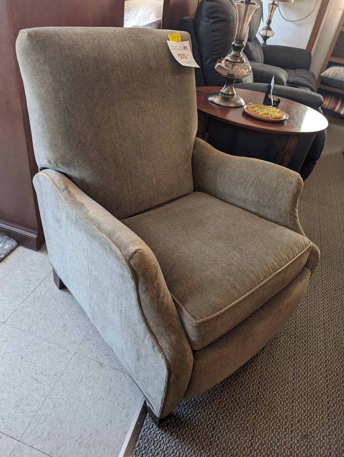 Taupe Push Back Recliner | Roth & Brader Furniture
