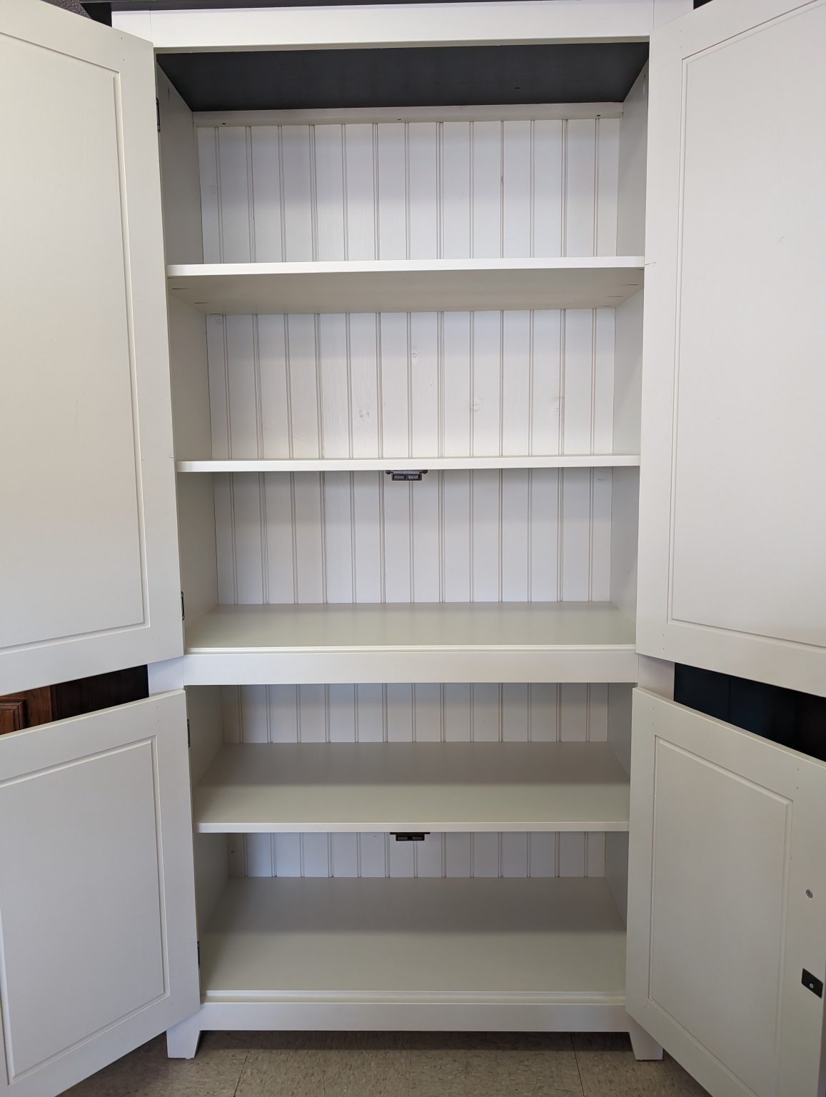 Real Wood! White Pantry Cabinet | Roth & Brader Furniture