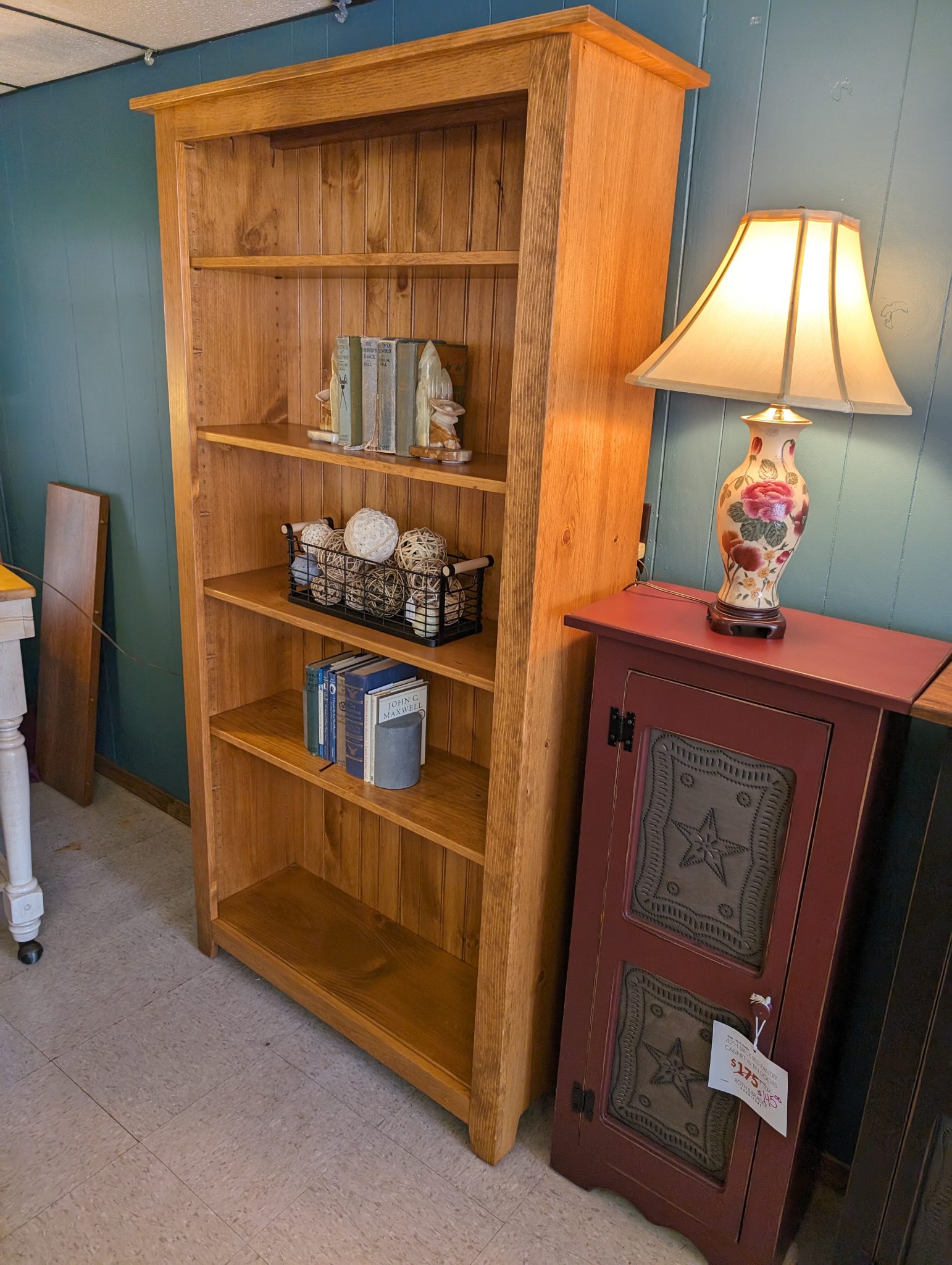 Real Wood! Honey Pine Bookcase | Roth & Brader Furniture