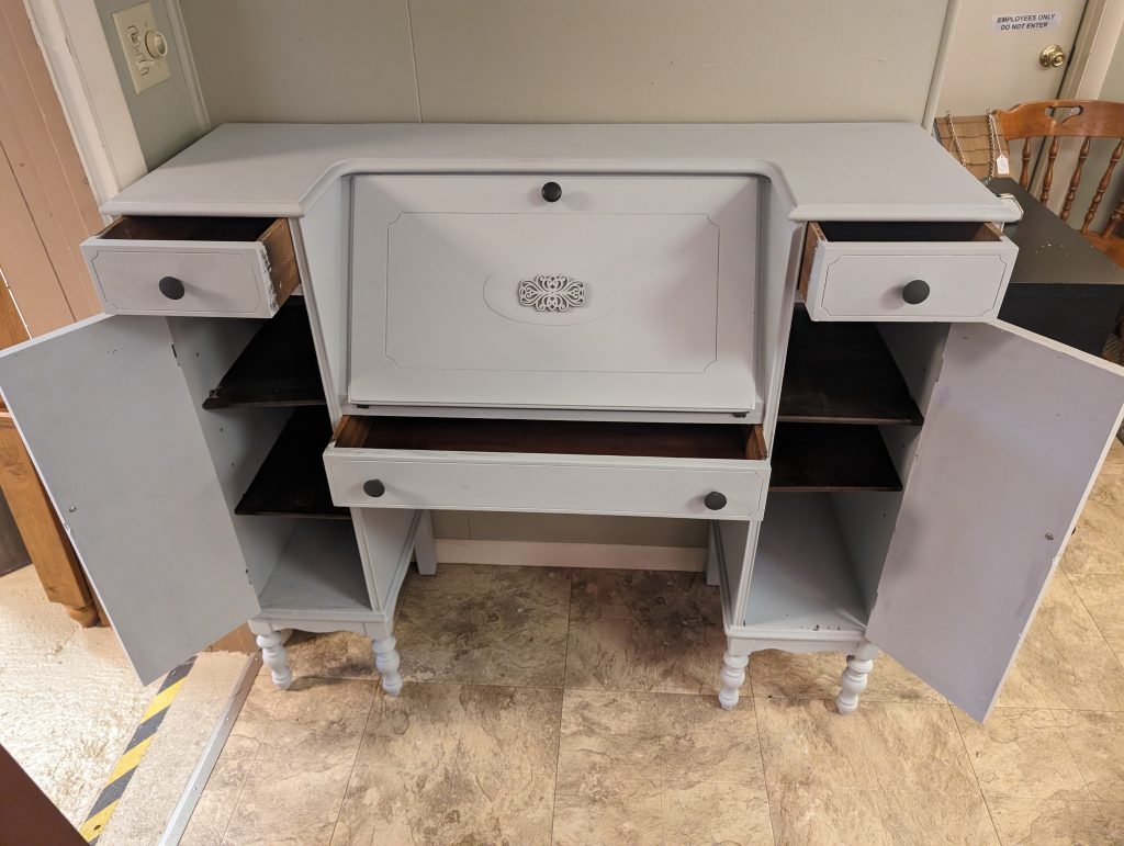 Antique Gray Painted Desk | Roth & Brader Furniture