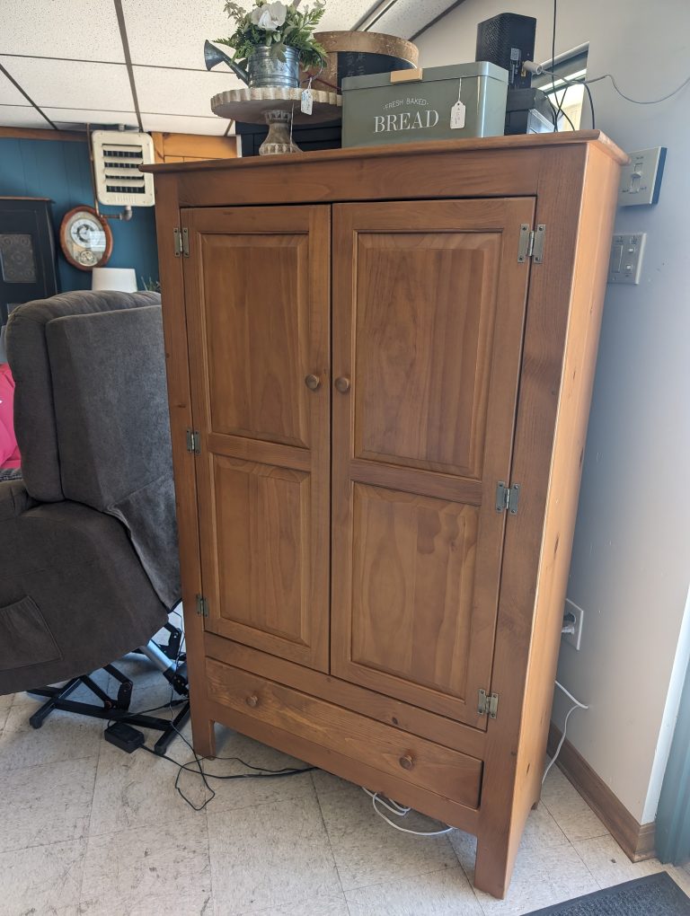 Honey Pine Pantry Cabinet | Roth & Brader Furniture